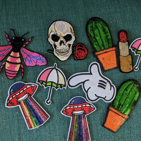 Source Unknown | Accessories | Patches Embroidered Sequin Patches | Poshmark